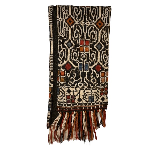 Intiwara | Accessories | Intiwara 0 Alpaca Knit Fringe Scarf Made In ...